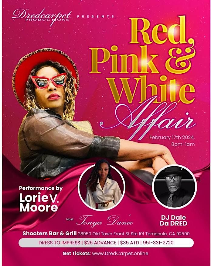 Red, Pink, & White Affair -Lorie V. Moore, Shooters Sports Bar & Grill ...