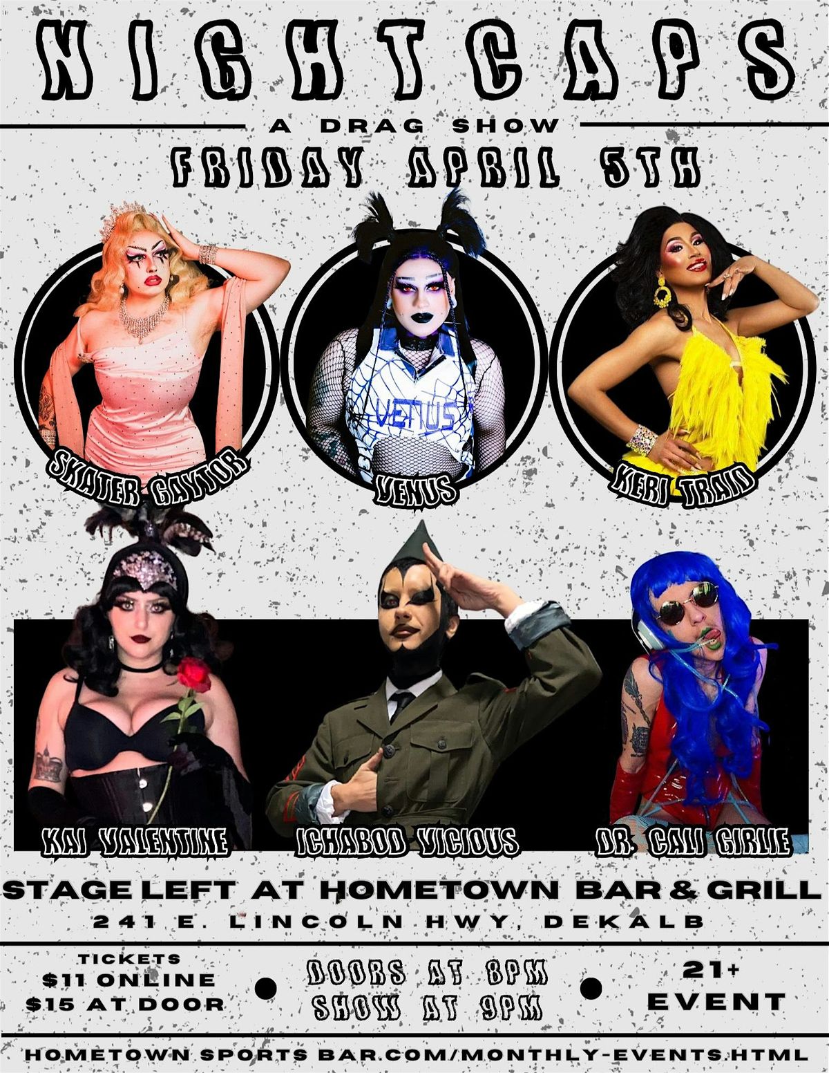 Night Caps A Drag Show, Hometown's Stage Left, DeKalb, 5 April 2024 ...