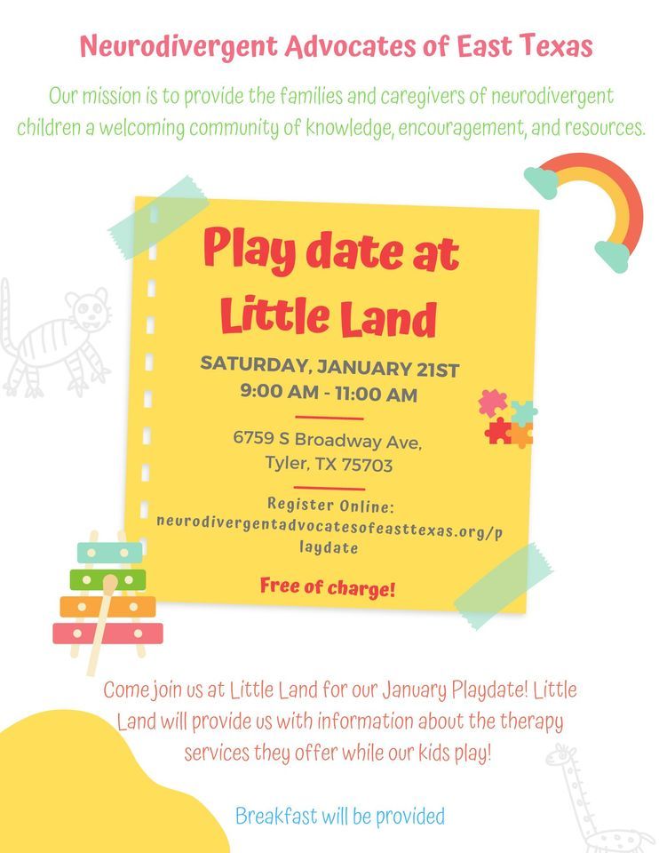 Playdate - Little Land, Little Land of Tyler, TX (Tyler, TX), 21 ...