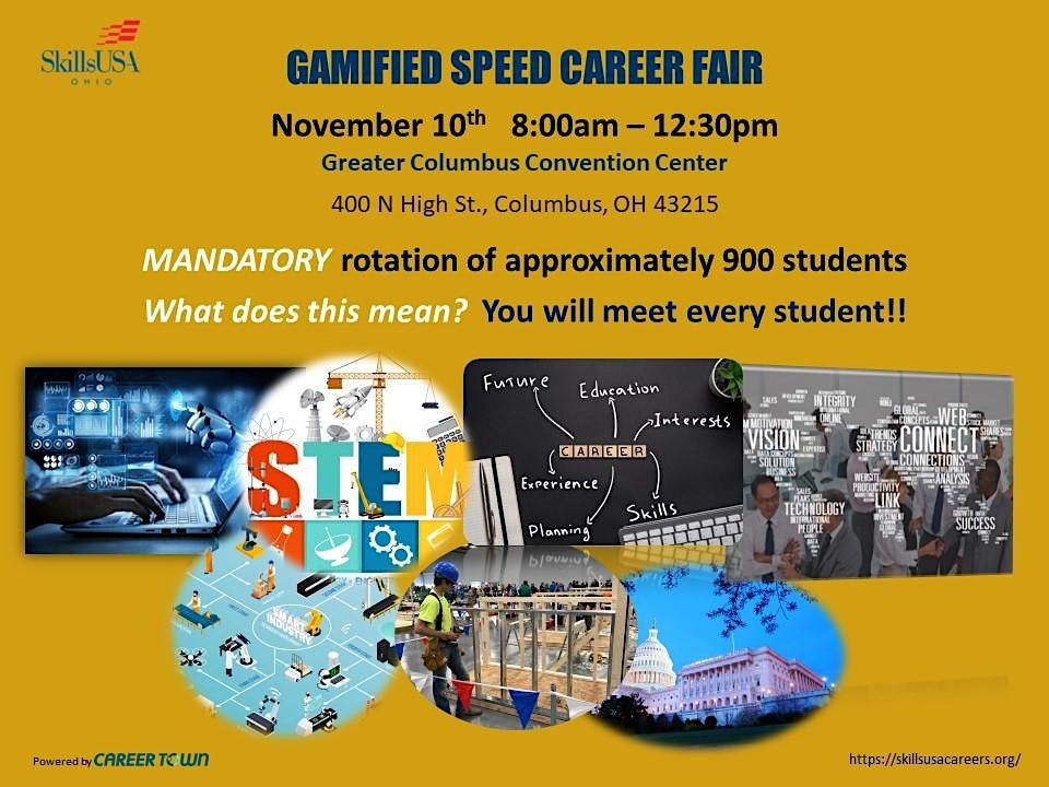 SkillsUSA Ohio - Gamified SPEED Career Fair!!, Greater Columbus ...
