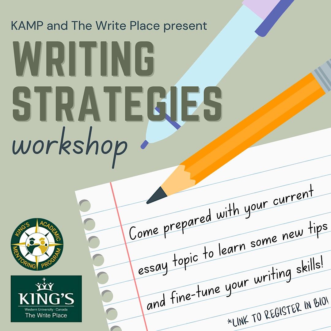 Writing Strategies Workshop, LH 103, London, 21 November 2023 ...