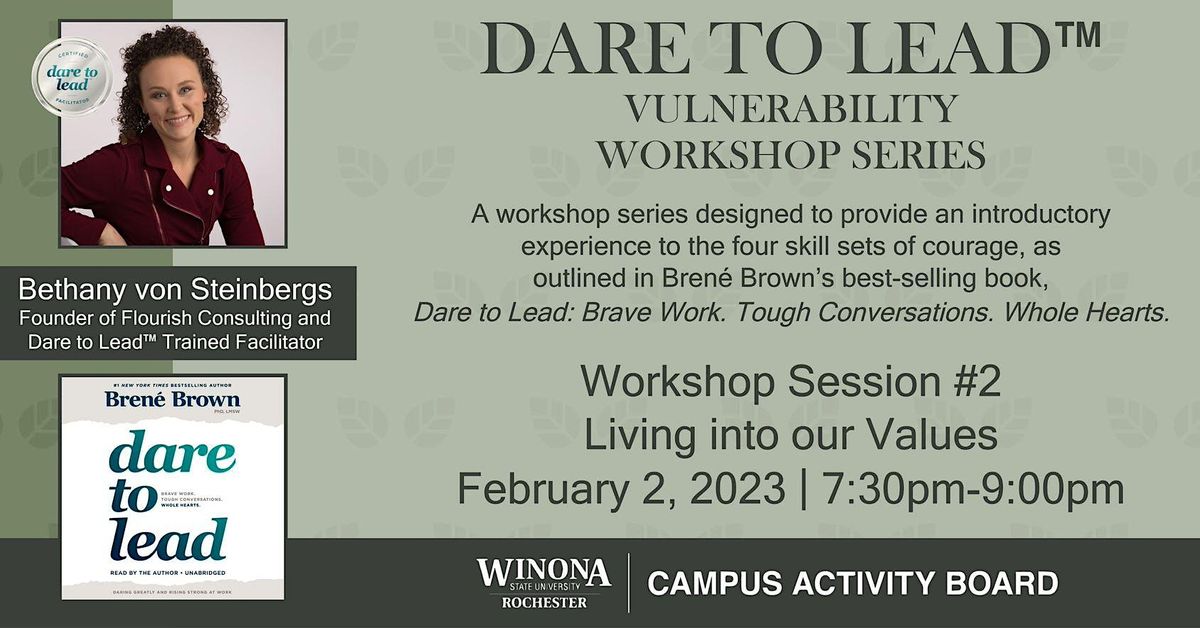 Dare to Lead™: Living Into Our Values (Personal Focus), February 2 2023 ...