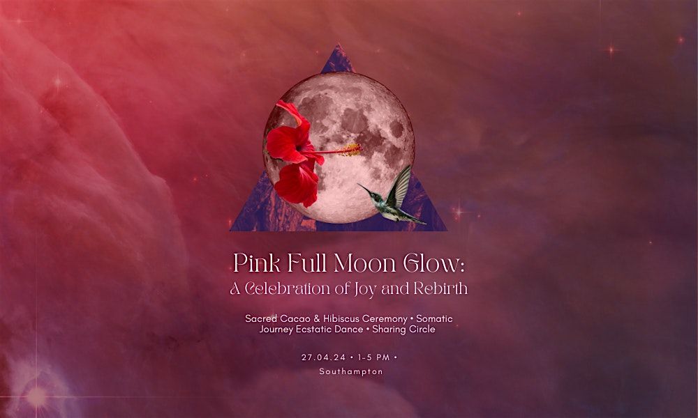 Pink Full Moon Glow: A Celebration of Joy and Rebirth, Edmund Kell ...