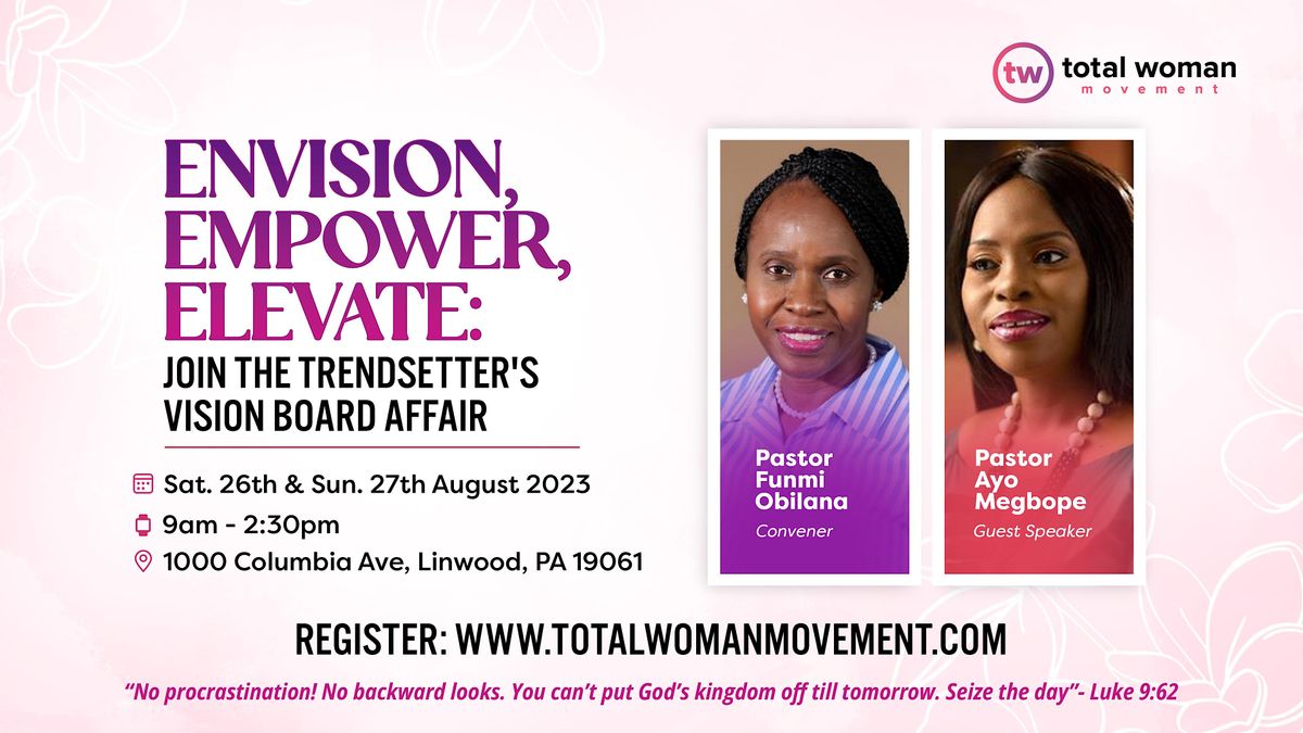 Envision, Empower, Elevate: Join the Trendsetters Vision Board Affair ...