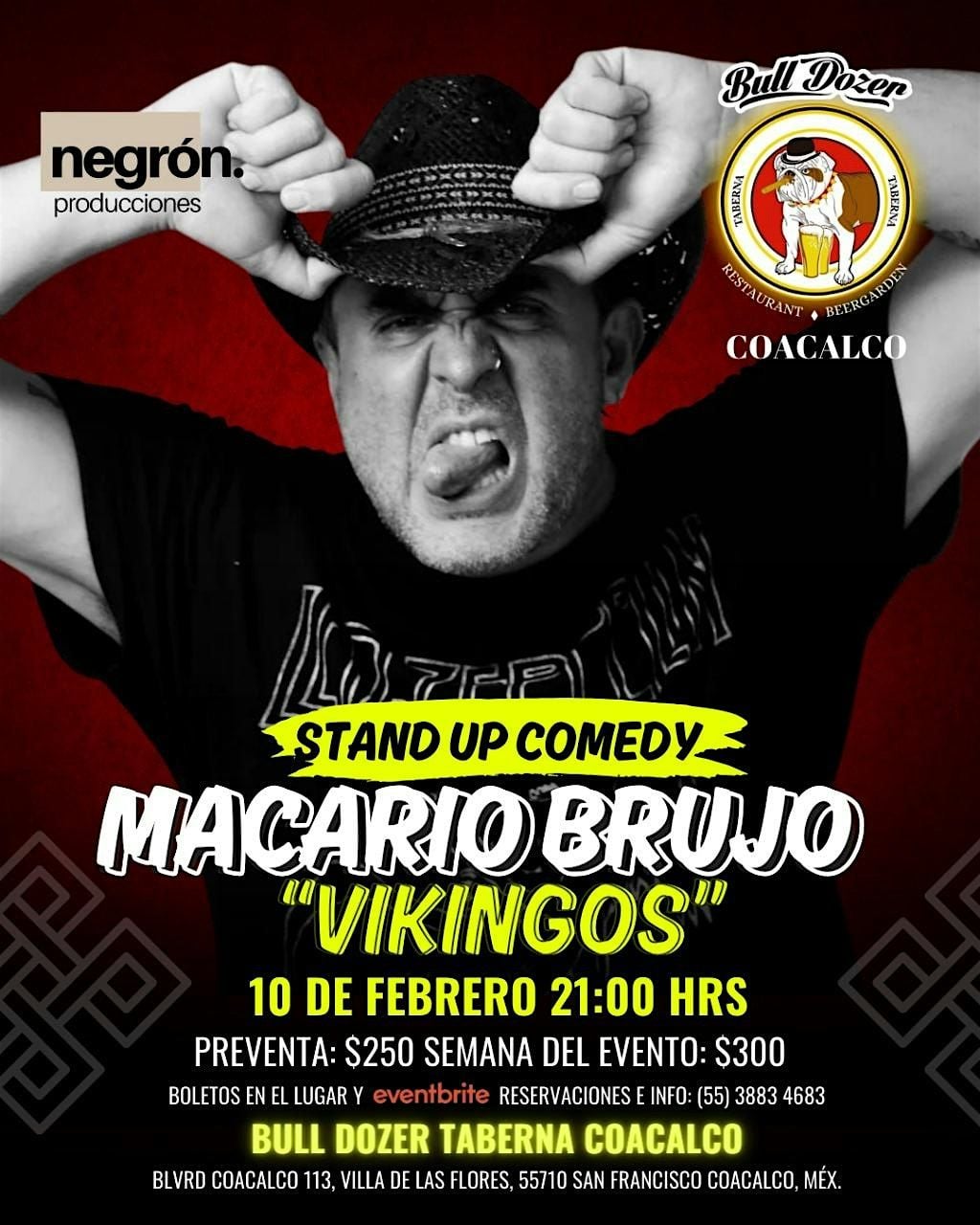 Macario Brujo | Stand Up Comedy | Coacalco, Bull Dozer Taberna Coacalco ...