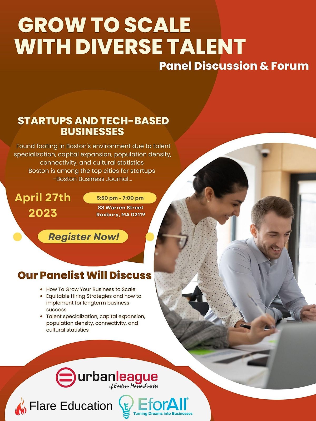 Grow to Scale with Diverse Talent - Panel and Discussion Forum, Urban ...