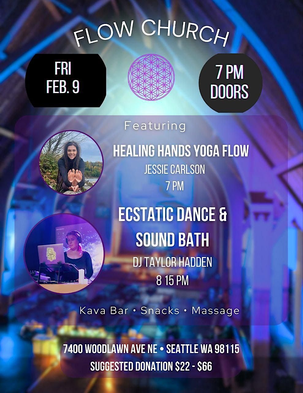 Ecstatic Dance and Yoga with Flow Church, 7-10PM, February 9th, 2024 ...