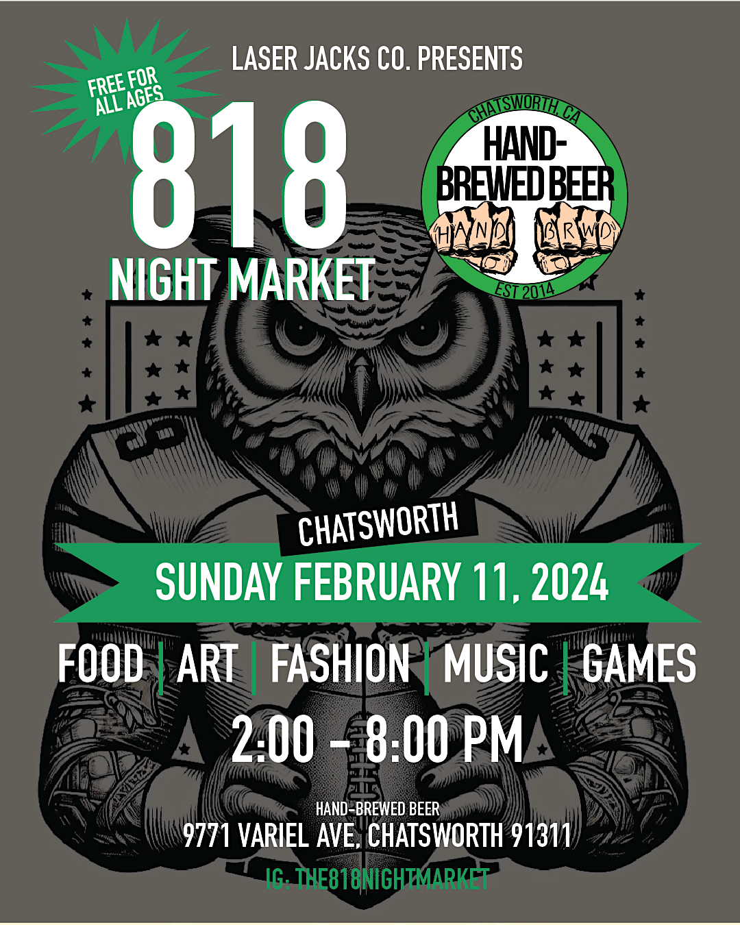 Superb Owl Day - 818 x Hand-Brewed Beer, Hand-Brewed Beer, LLC, Los ...