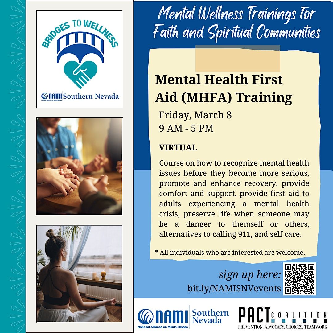Adult Mental Health First Aid (MHFA), March 8 2024 | Online Event ...