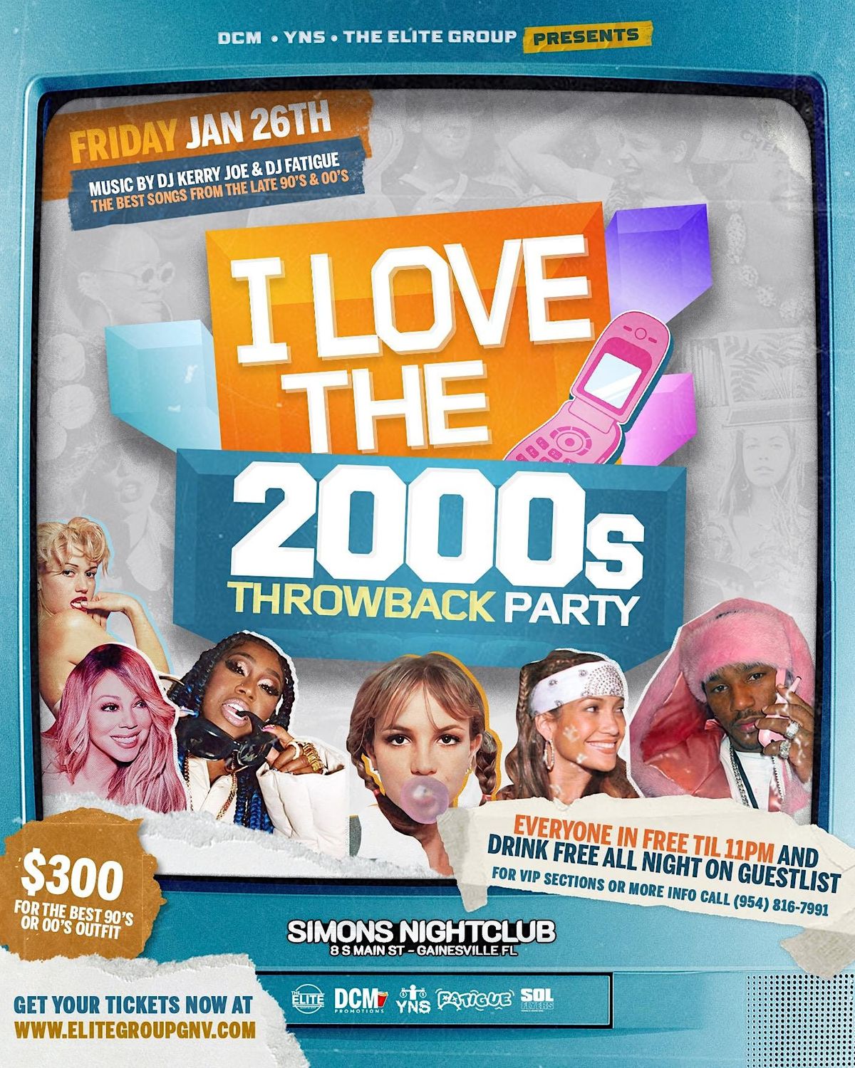 I LOVE THE 2000’s THROWBACK PARTY, SIMONS NIGHT CLUB, GAINESVILLE, 26 ...