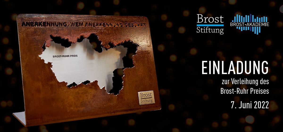 Verleihung des Brost-Ruhr Preis 2022, Erich Brost Pavillon, Essen, 7 ...