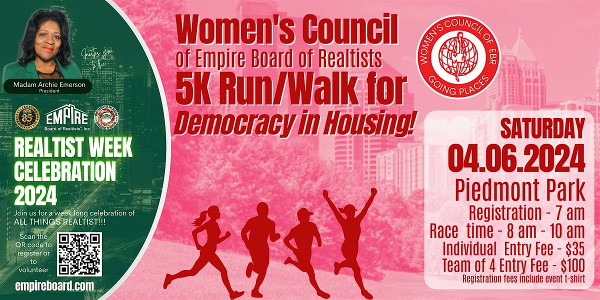 Womens Council of Empire Board of Realtists 5k Walk/Run for Democracy ...