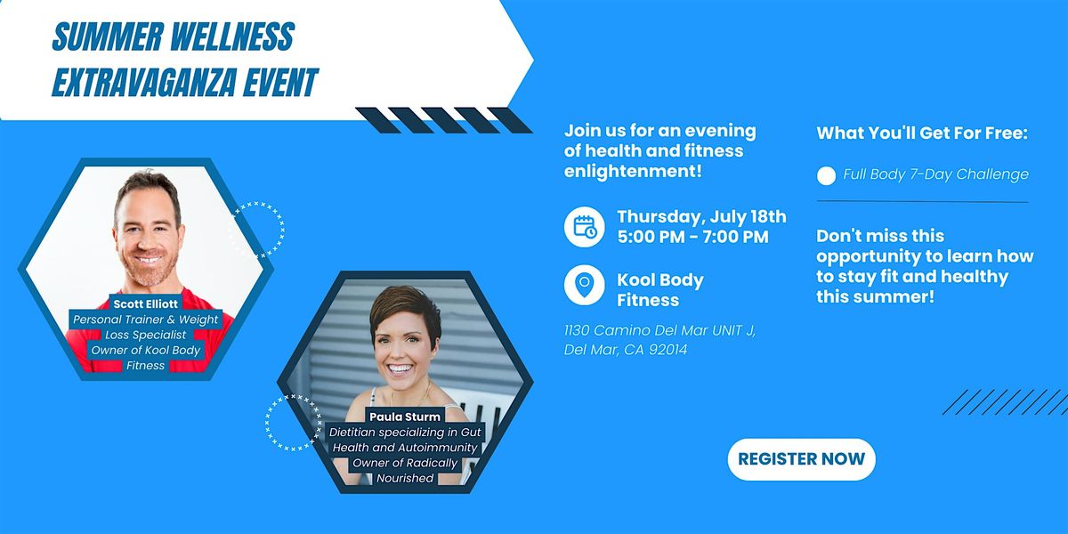 Summer Wellness Extravaganza Event, Kool Body Personal Training Gym ...