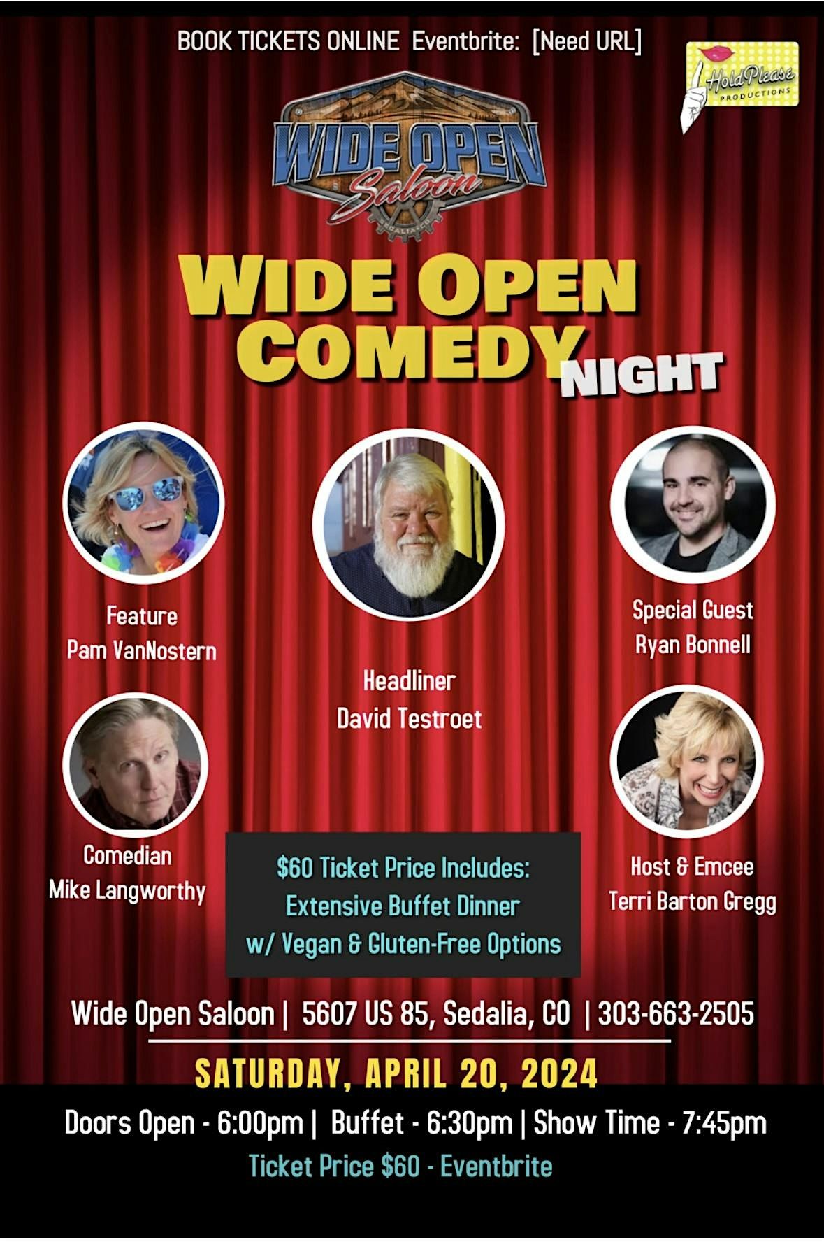 Dinner and Comedy show with headliner David Testroet., Wide Open Saloon ...