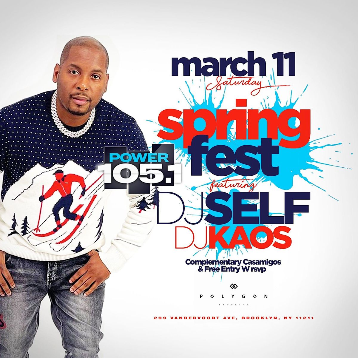 POWER 105 DJ SELF LIVE | SPRINGFEST @ POLYGON BK | ROOFTOP VIBES ...
