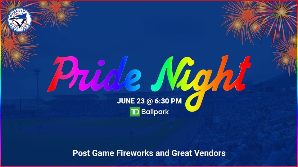 Pride Night - June 23rd, TD Ballpark, Dunedin, 23 June 2023 | AllEvents.in