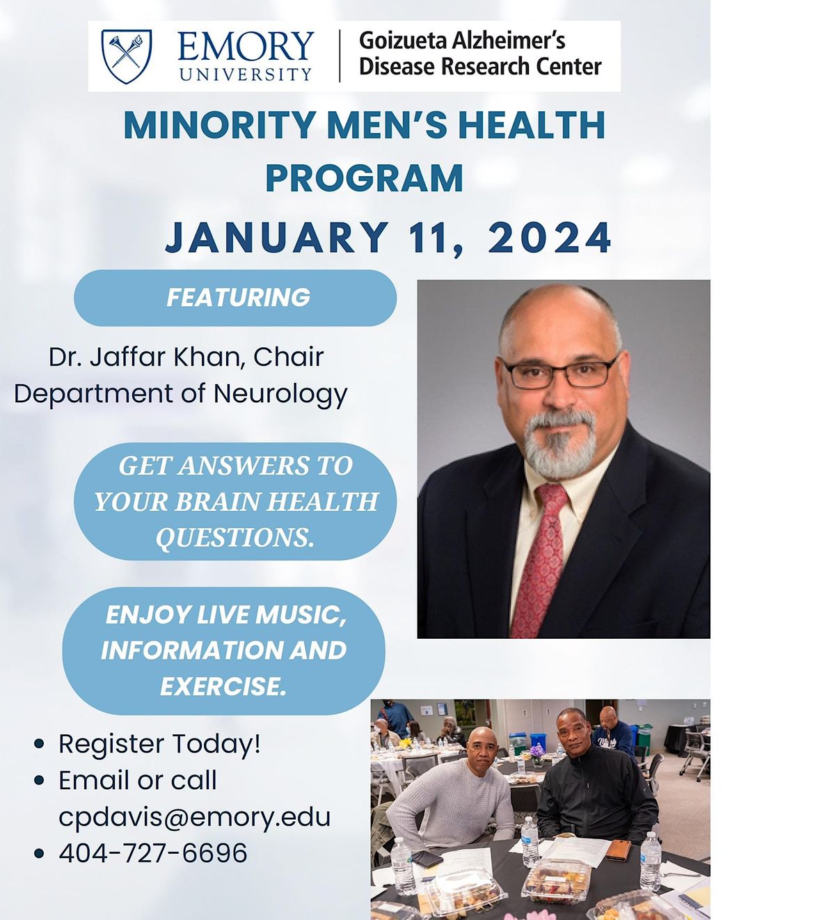 Minority Mens Health Program | January 11, 2024, Emory Brain Health ...