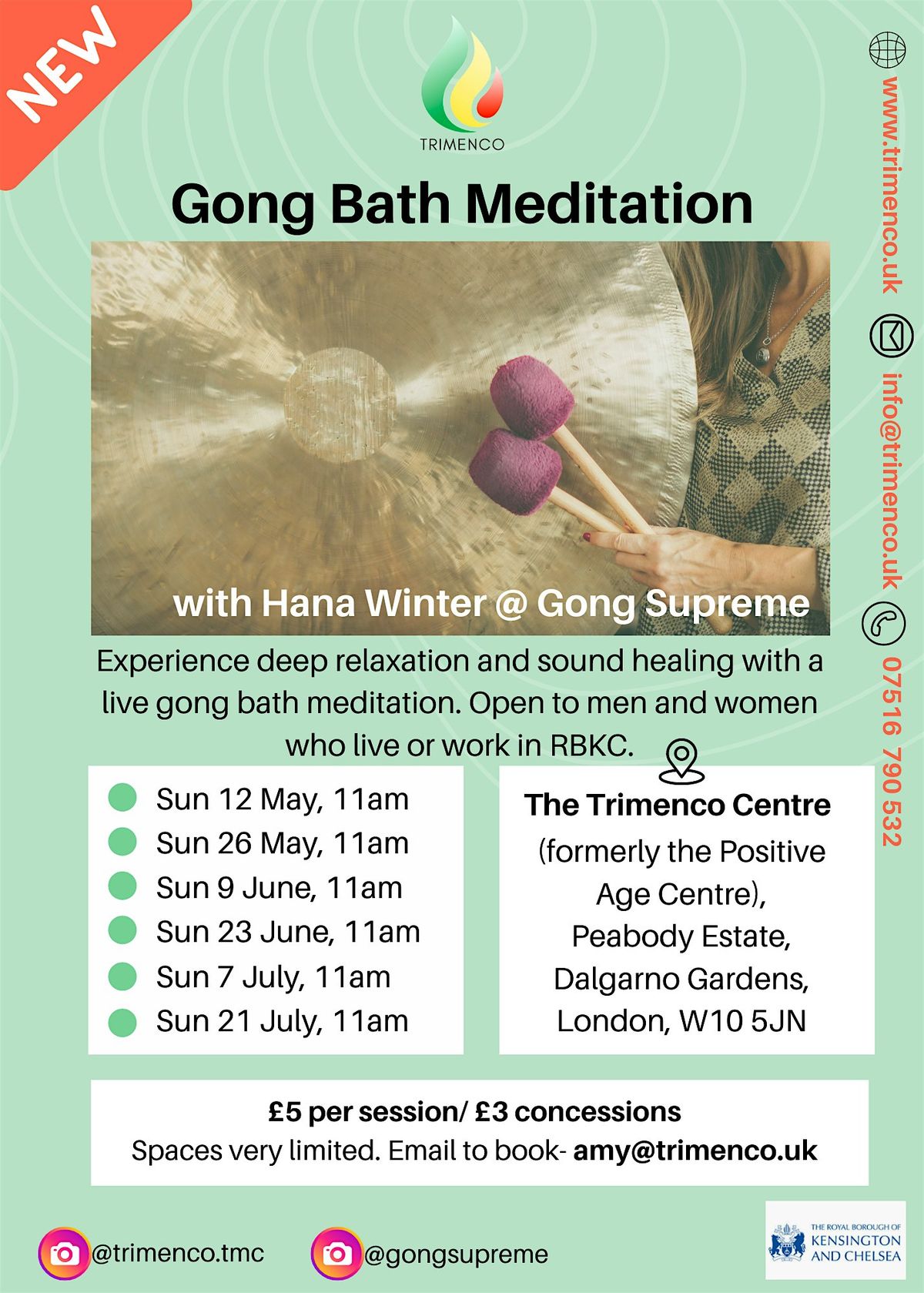 Gong Bath Meditation for people who LIVE IN KENSINGTON & CHELSEA ONLY ...