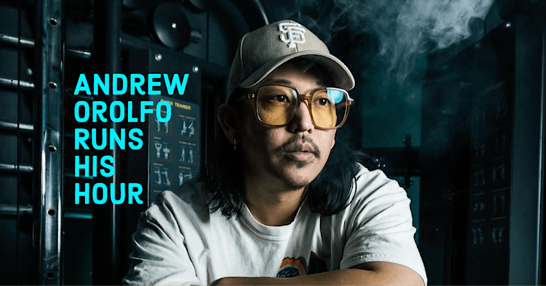 Andrew Orolfo Runs His Hour, Lyric Hyperion Theater & Bar, Los Angeles, 30 December 2023 ...