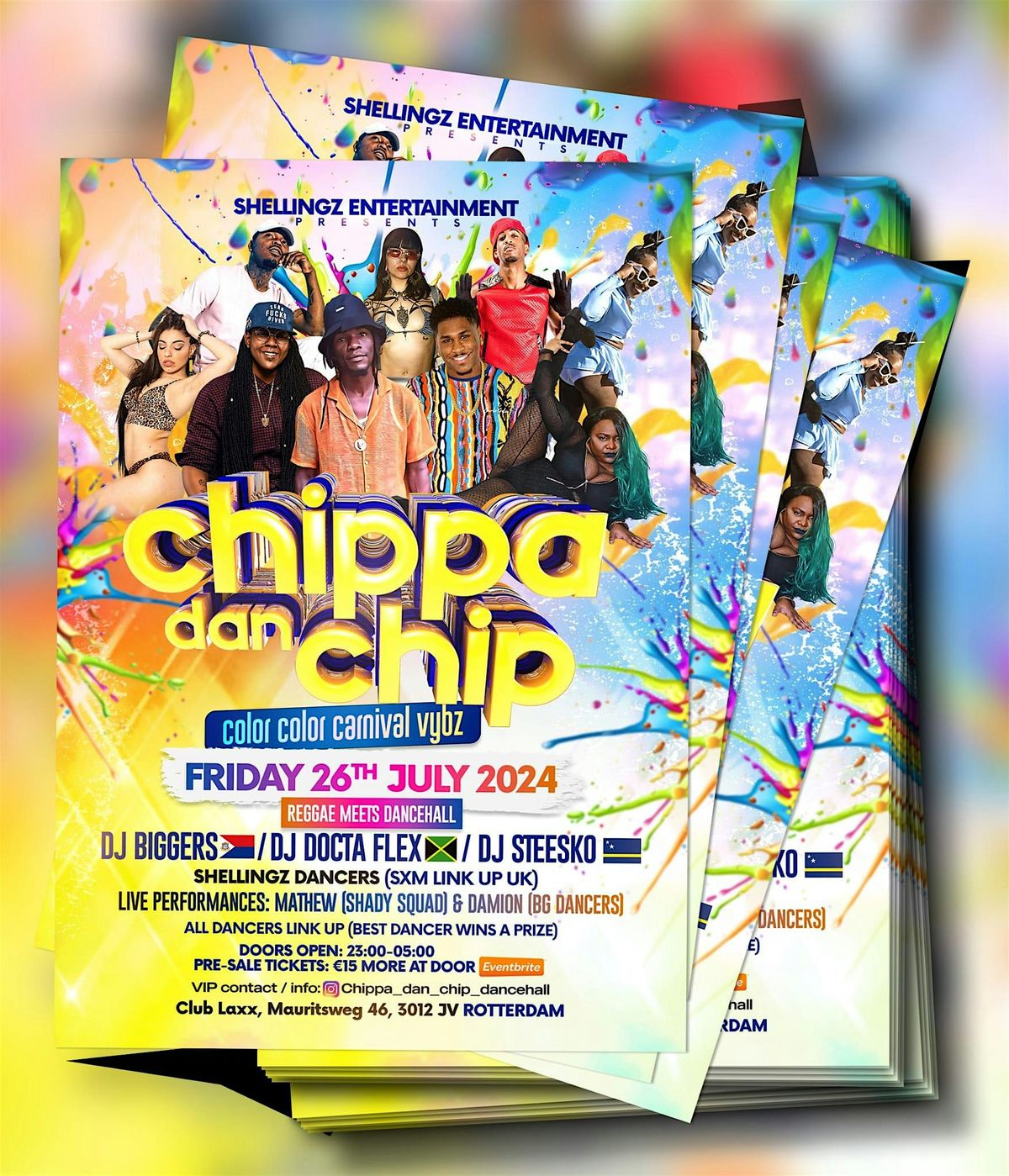 Chippa dan Chip Color Color Affair, Lounge Club Laxx, Rotterdam, 26 ...
