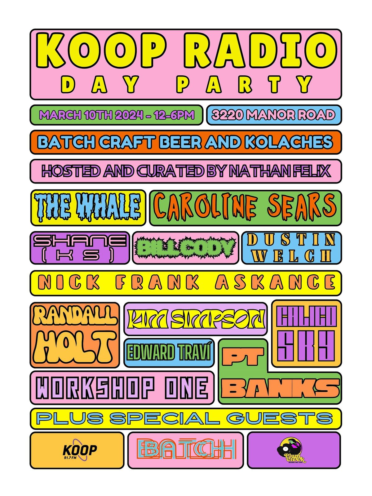 KOOP Radio Unofficial SXSW Day Party, Batch Craft Beer & Kolaches ...