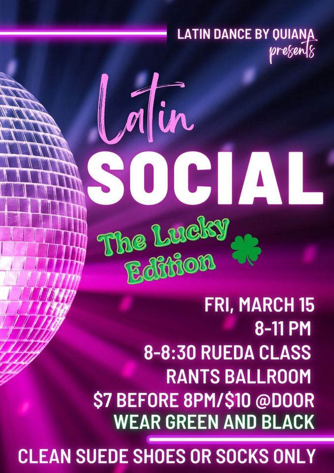 Latin Social: The Lucky Edition, Rants Ballroom Company, Virginia Beach ...