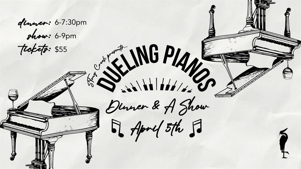 Dueling Pianos - Dinner & A Show, Stony Creek Brewery, Branford, 5 April 2024 | AllEvents