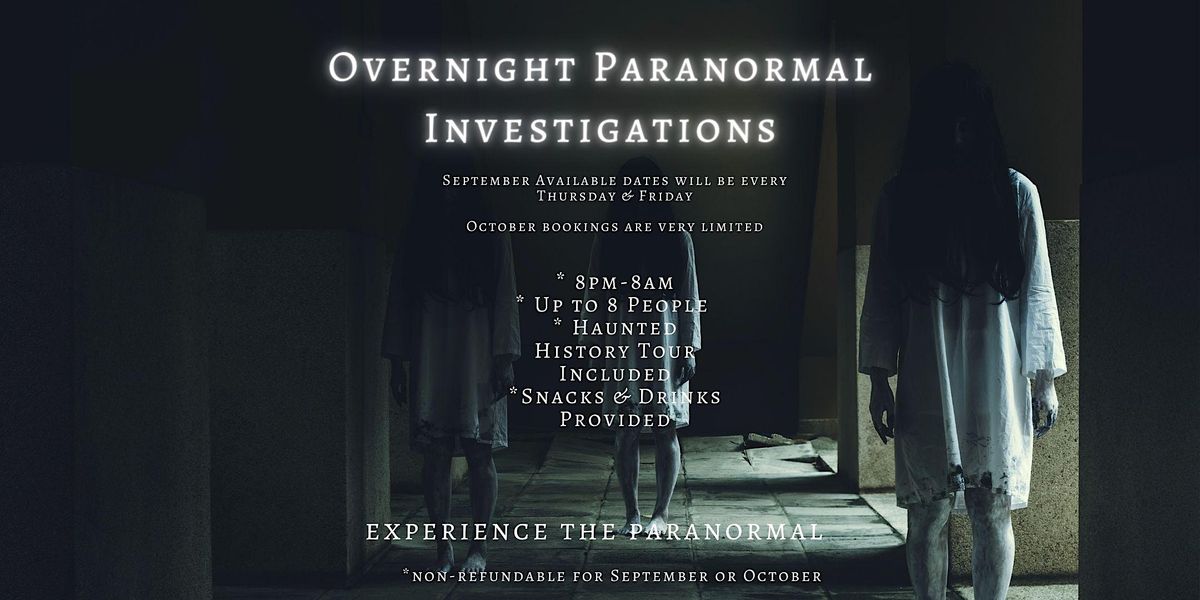 Overnight Paranormal Investigation, 502 E Juan Linn St, Victoria, 21 ...