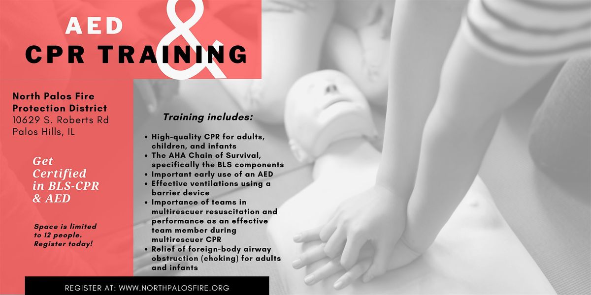 CPR & AED Certification Class, 10629 S Roberts Rd, Palos Hills, 23 ...
