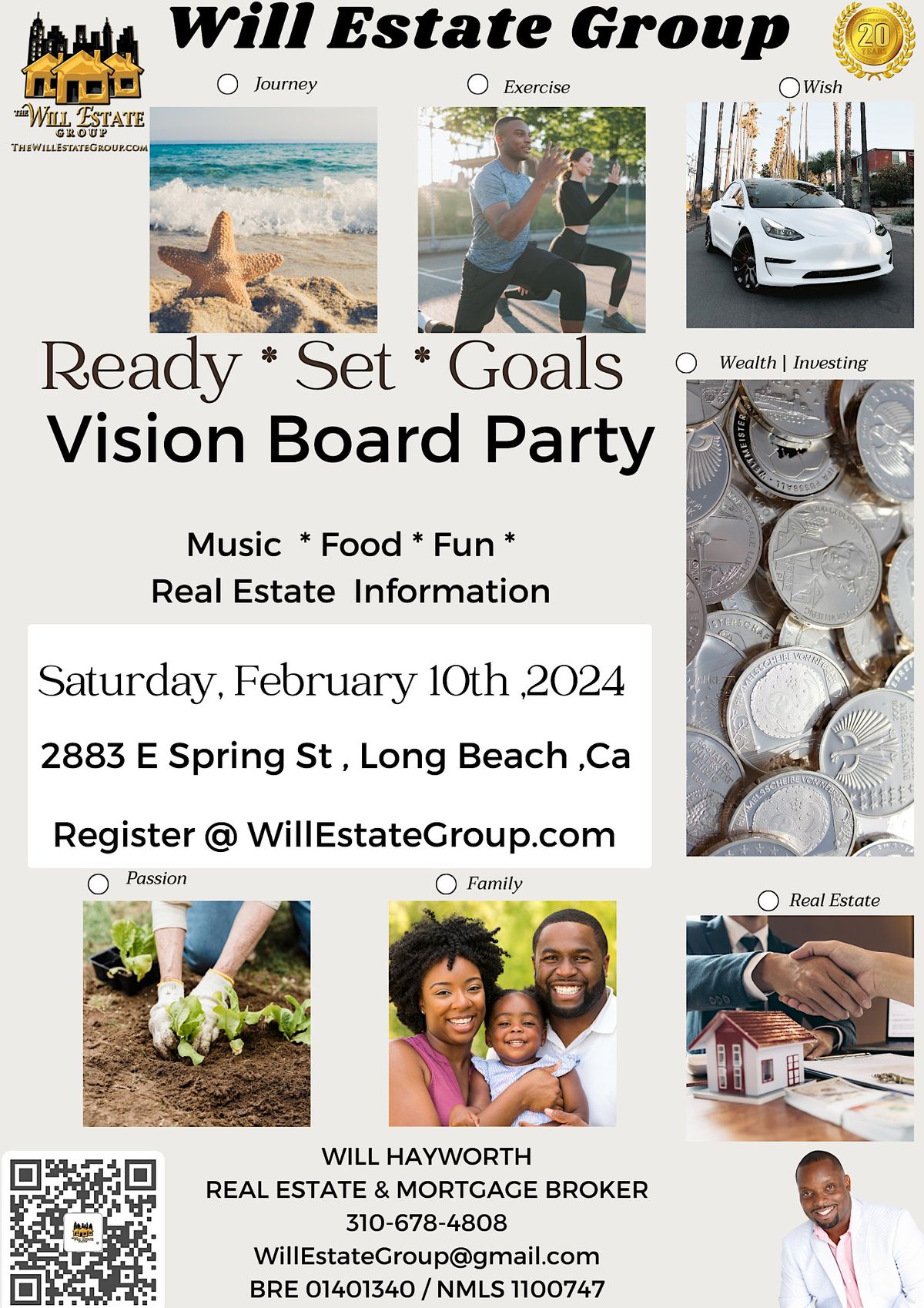 WILL ESTATE VISION BOARD PARTY, Will Estate Group Office, Long Beach ...