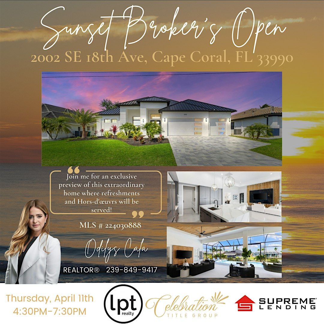 Waterfront VIP Broker Open House, 2002 SE 18th Ave, Cape Coral, 11 ...