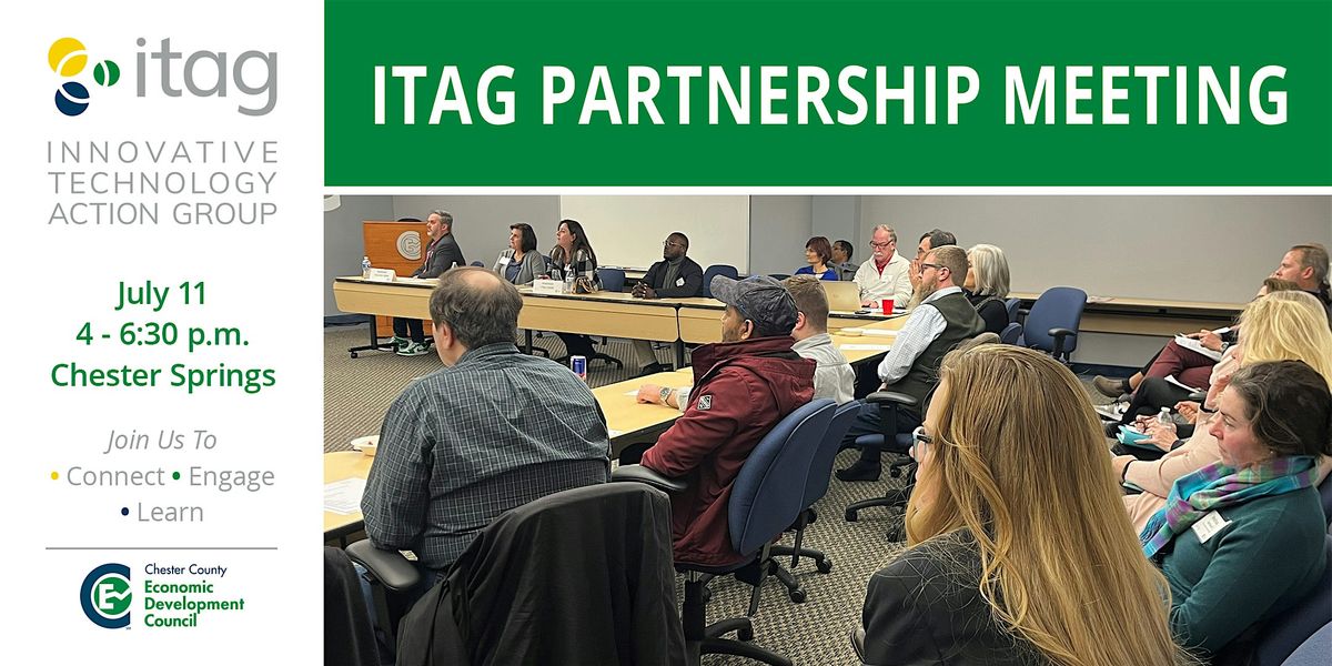 ITAG Partnership Meeting -July 2024, Eigen X, King of Prussia, 11 July 2024 | AllEvents.in