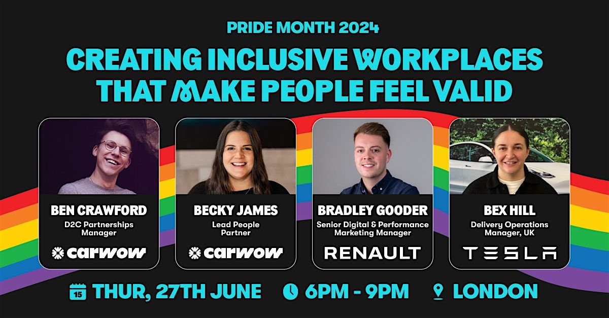 Pride Month: Creating inclusive workplaces with Carwow, Renault & Tesla ...