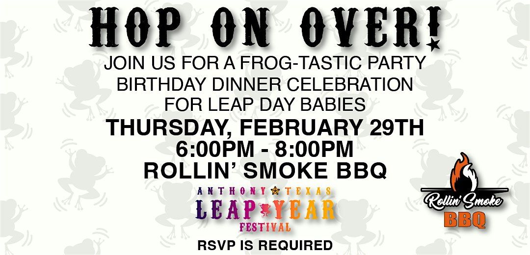 Special Dinner for Leap Day Babies, Rollin' Smoke BBQ, Anthony, 29 ...