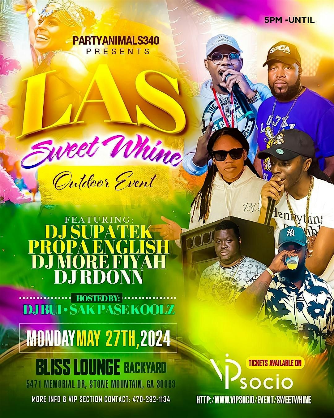 Atlanta Carnival Last Lap, Bliss Lounge, Stone Mountain, 27 May to 28 ...