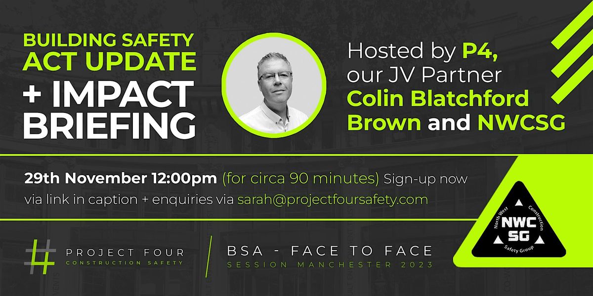 Building Safety Act Update and Impact Briefing, Bloc, Marble Street ...