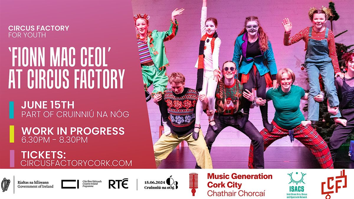 Fionn MacCeol - A Night of Craic, Ceol and Circus, The Circus Factory ...