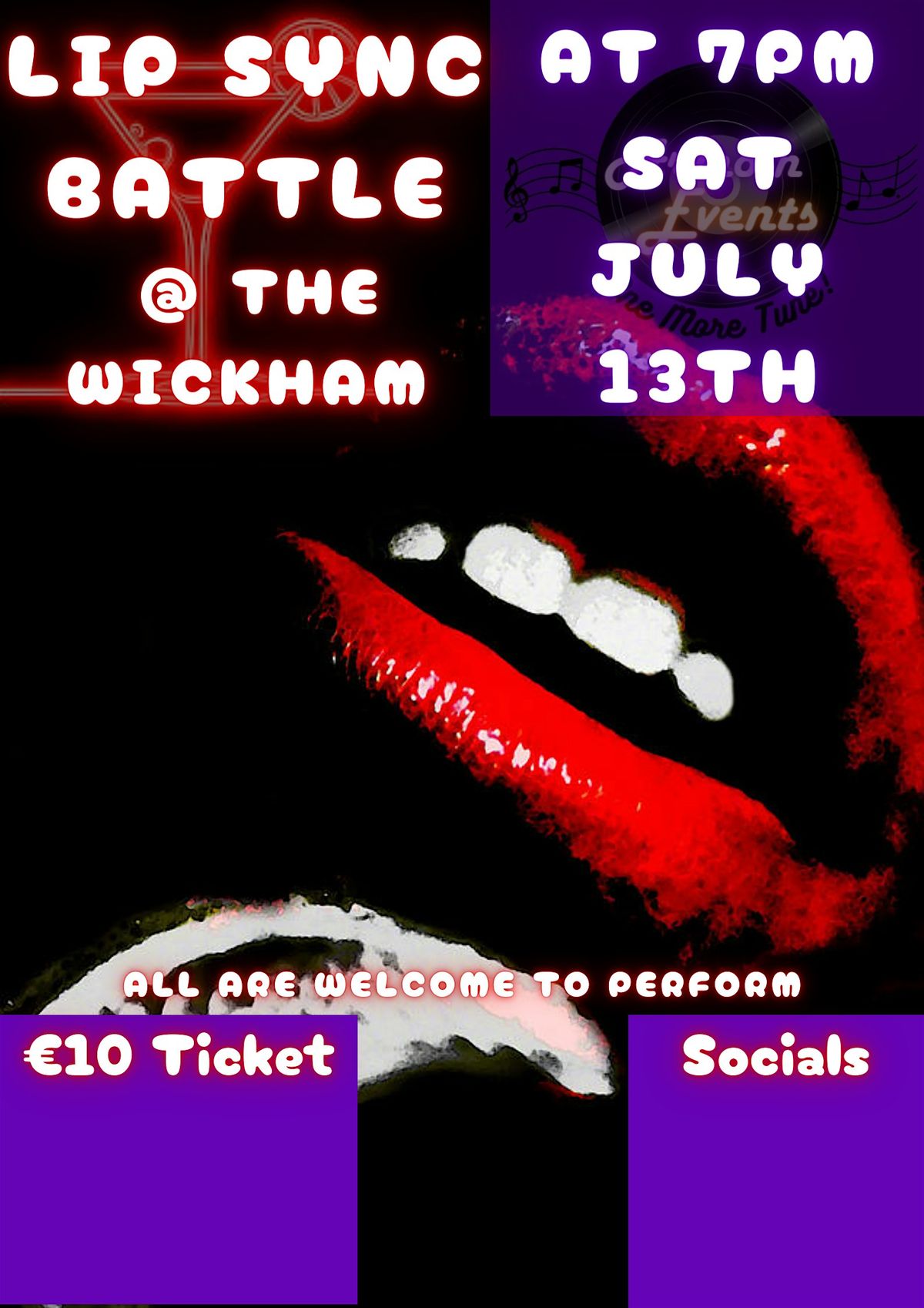 Lip Sync Battle, The Wickham, Limerick, 13 July 2024 | AllEvents.in