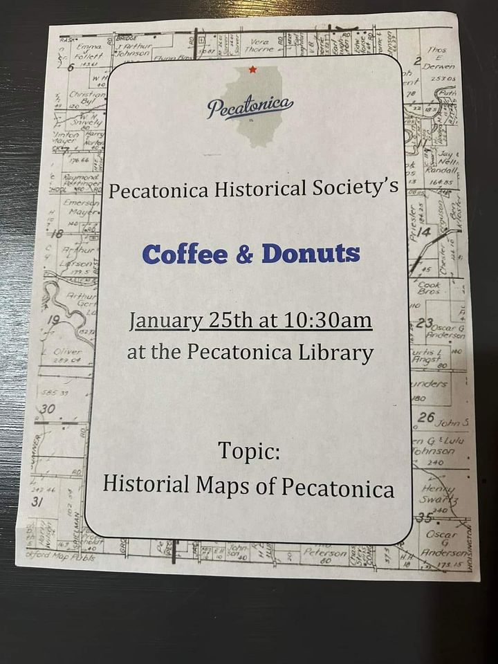 Historical Society Coffee & Donuts- Historical Maps, Pecatonica Public ...