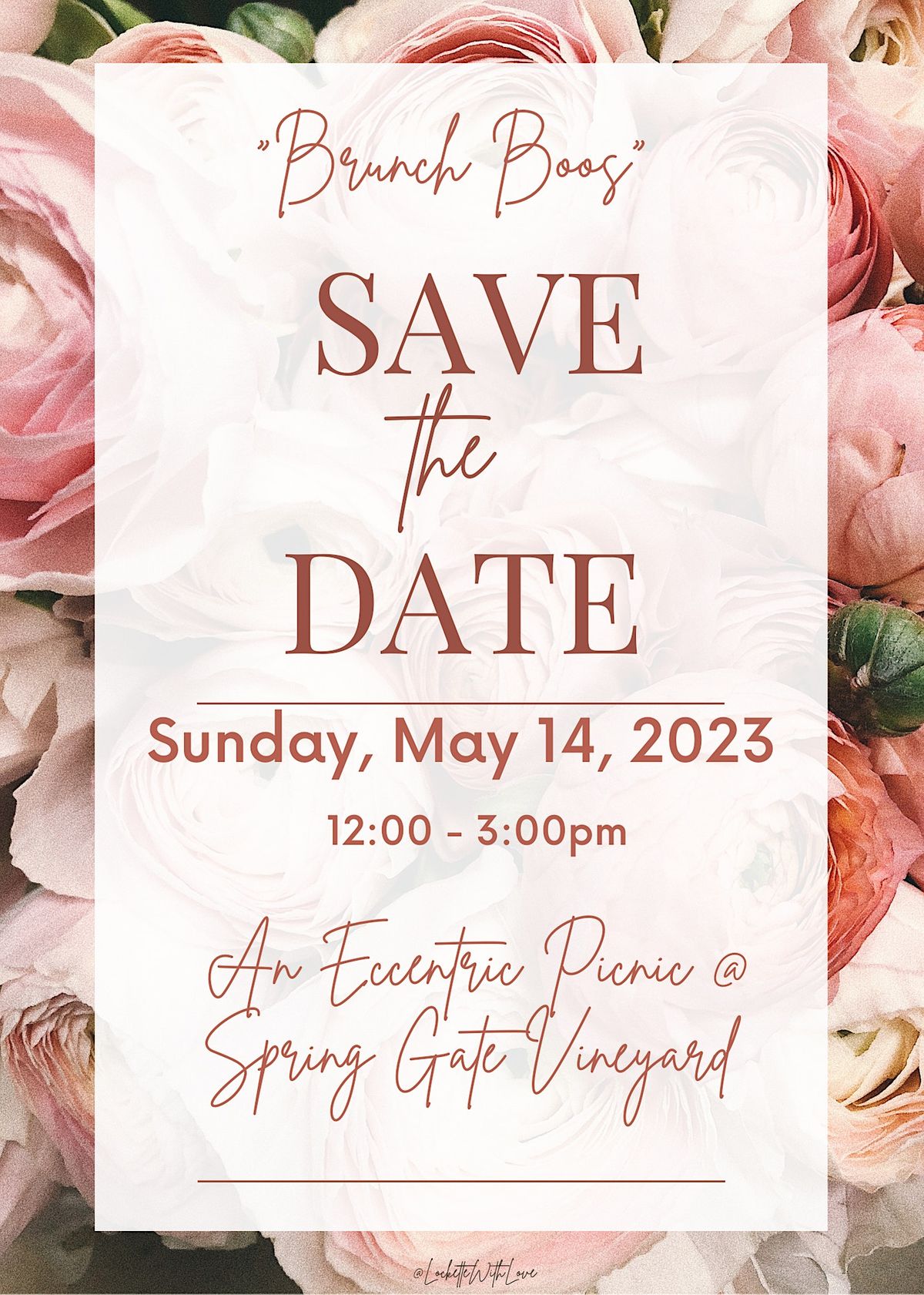 Brunch Boos ~Eccentric Picnic @ Spring Gate, SpringGate Vineyard ...