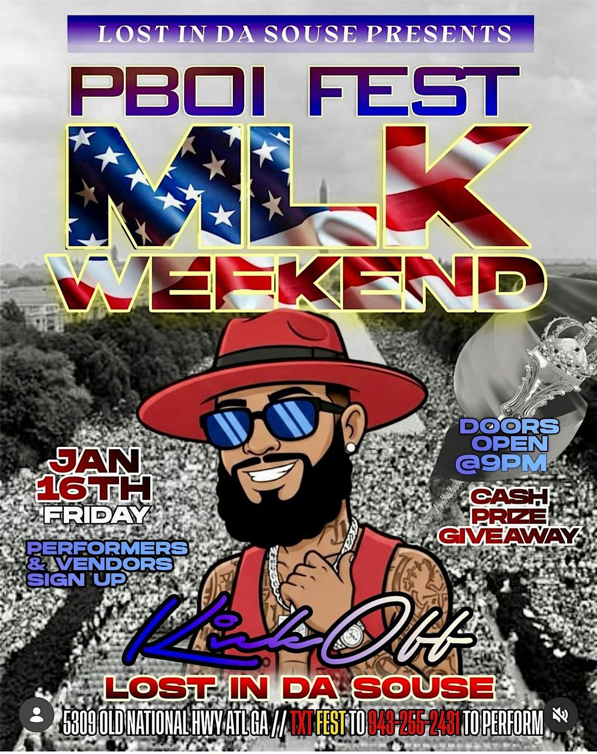 Pboi Fest MLK Weekend Showcase Kick off Winner win $250, 5309 Old ...