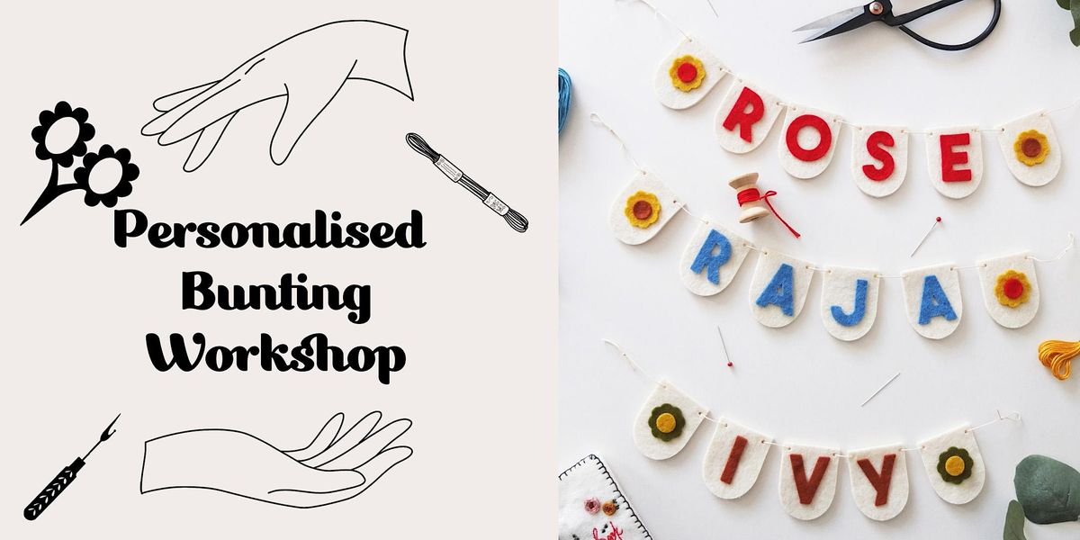 Copy of Personalised Bunting Workshop, Old Albion, Brighton and Hove, December 13 2023 ...