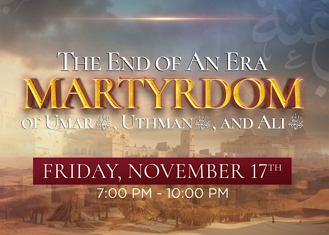 The End of an Era, Miftaah Campus, Warren, 17 November 2023 | AllEvents.in