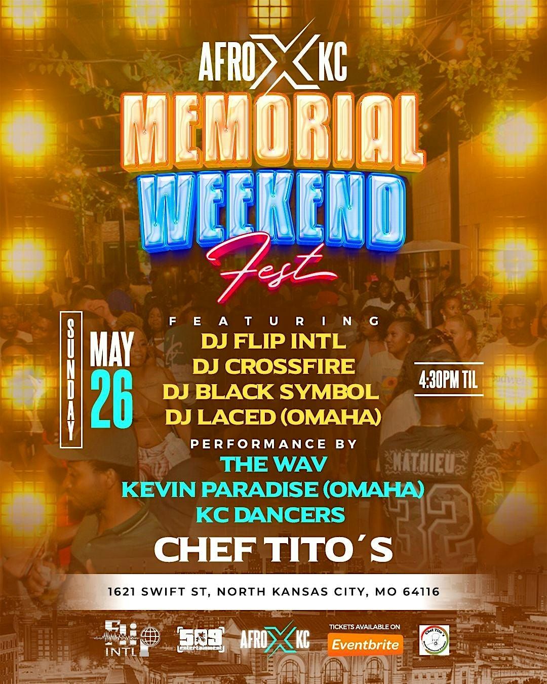 Afro X Memorial Weekend Day Party, American Fusion Cafe, North Kansas ...
