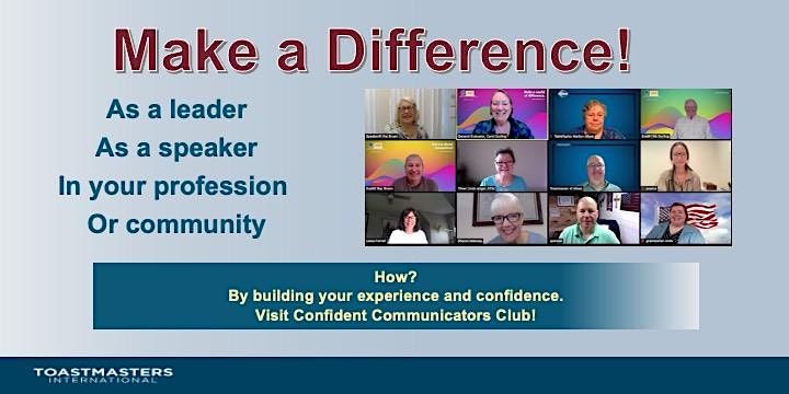 Confident Communicators Club Meeting, September 6 2023 | Online Event ...