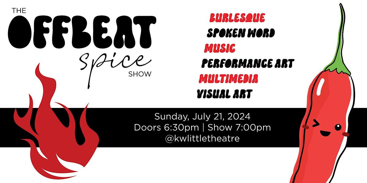 The Offbeat Spice Show - Art + Burlesque, Kitchener-Waterloo Little ...