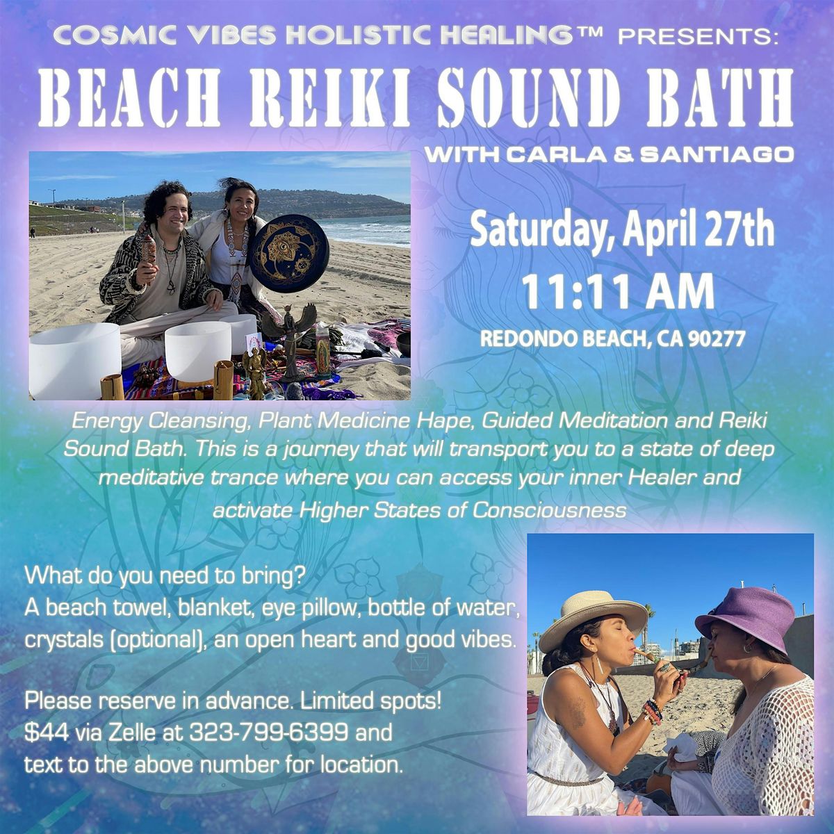 Beach Reiki Sound Bath, Redondo Beach, 27 April 2024 | AllEvents