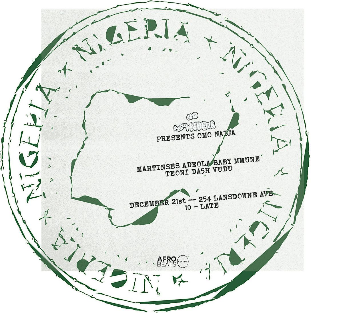 OMO NAIJA, BSMT254, Lansdowne Avenue, Toronto, ON, Canada, 21 December ...