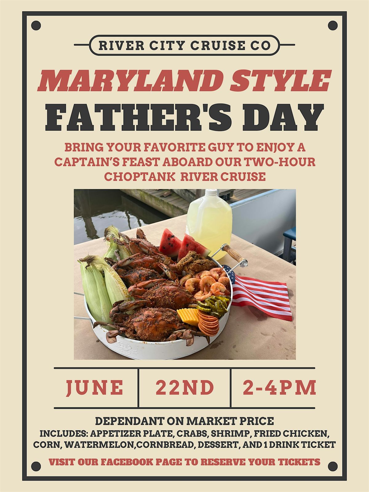 Maryland Style Fathers Day Choptank River Cruise, 10282 River Landing ...