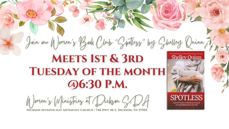 "Spotless" Book Reading, Dickson Seventh-day Adventist Church, 5 December